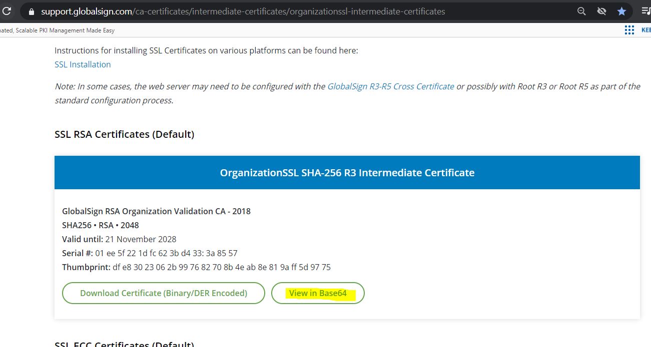 How To Install An Intermediate Certificate On IIS How To Install An 