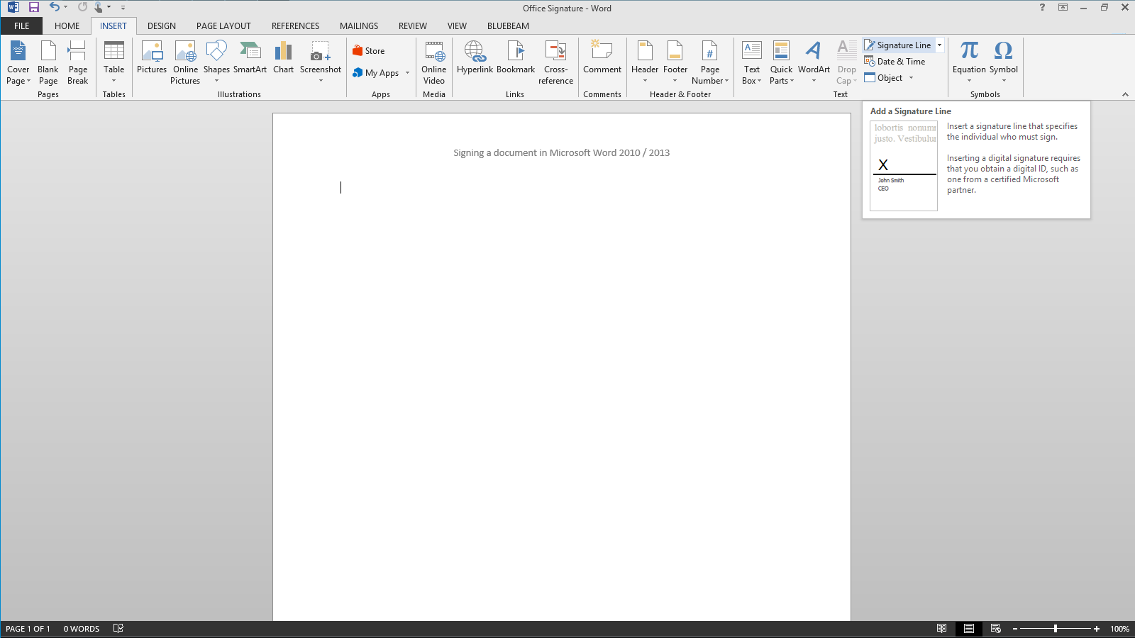 Signing a Microsoft Office 2010 / 2013 Document :: Signing a Microsoft Office 2010 / 2013 Document :: GlobalSign Support