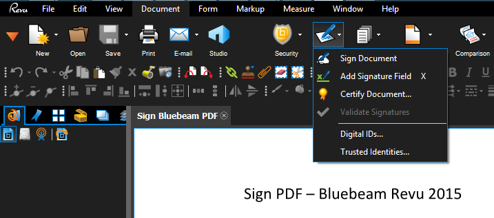 Sign PDF Bluebeam Revu 2015 Sign PDF Bluebeam Revu 2015 