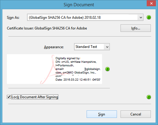 Multiple Signatures Adobe Acrobat XI